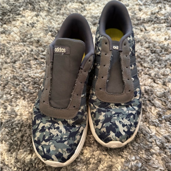 adidas | Shoes | Adidas Blue And Gray Camouflage Sneakers | Poshmark